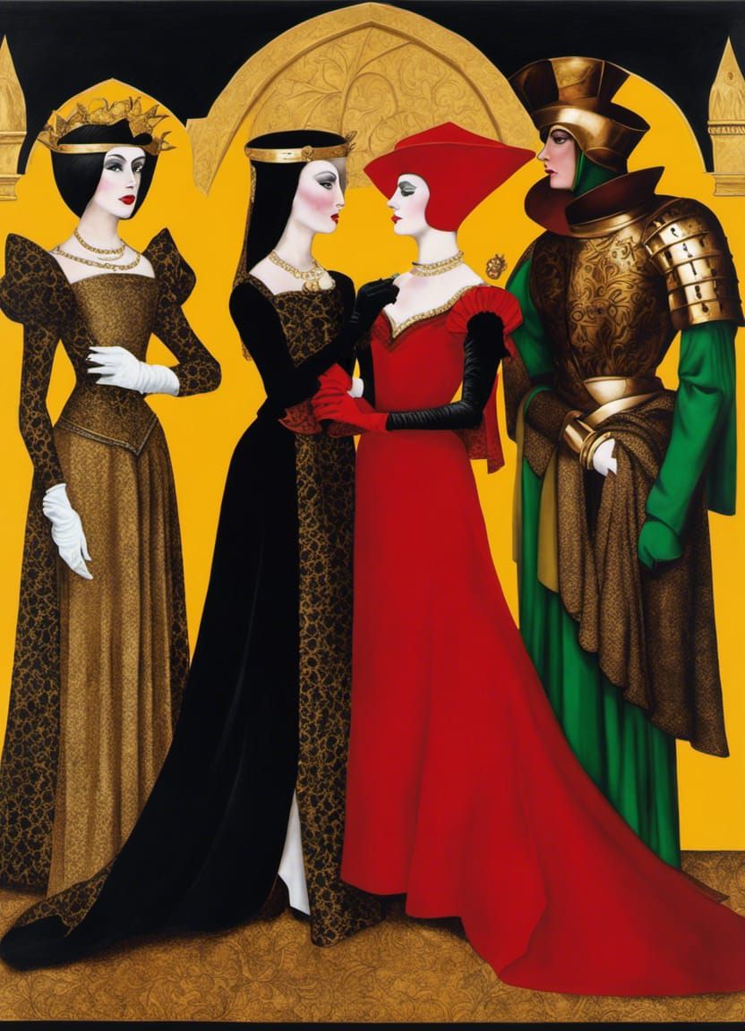 Medieval Drag Queens - AI Generated Artwork - NightCafe Creator