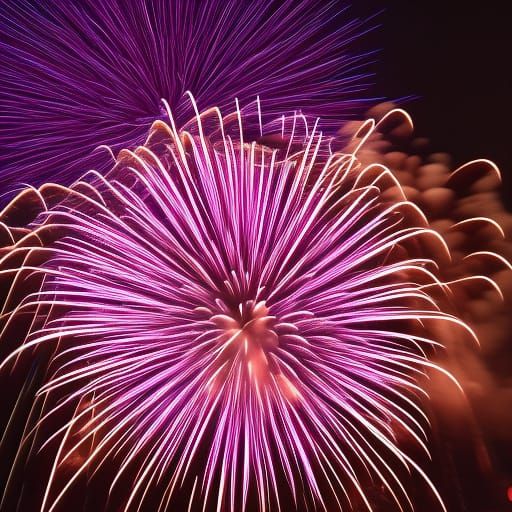 Beautiful purple Firework display - AI Generated Artwork - NightCafe ...