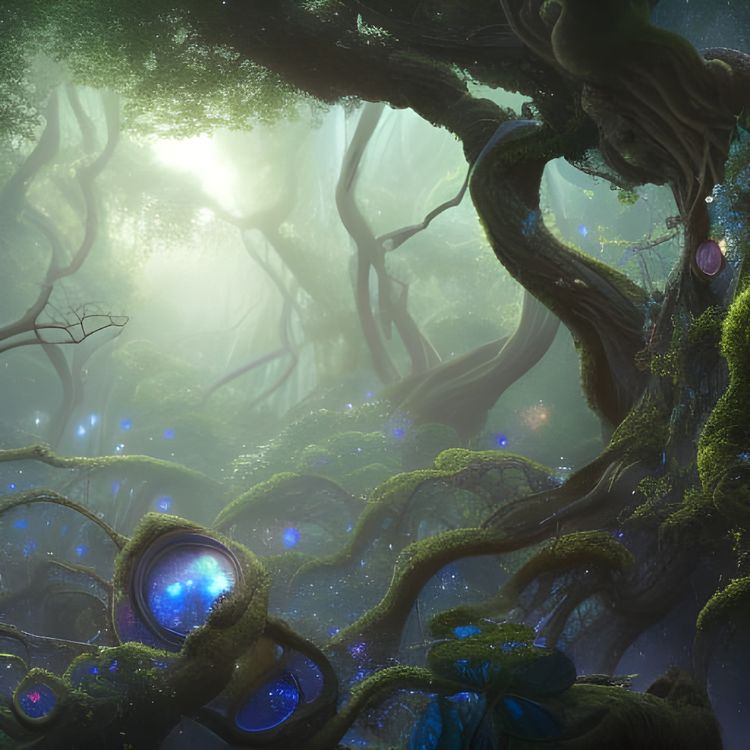 Astral Forest - AI Generated Artwork - NightCafe Creator