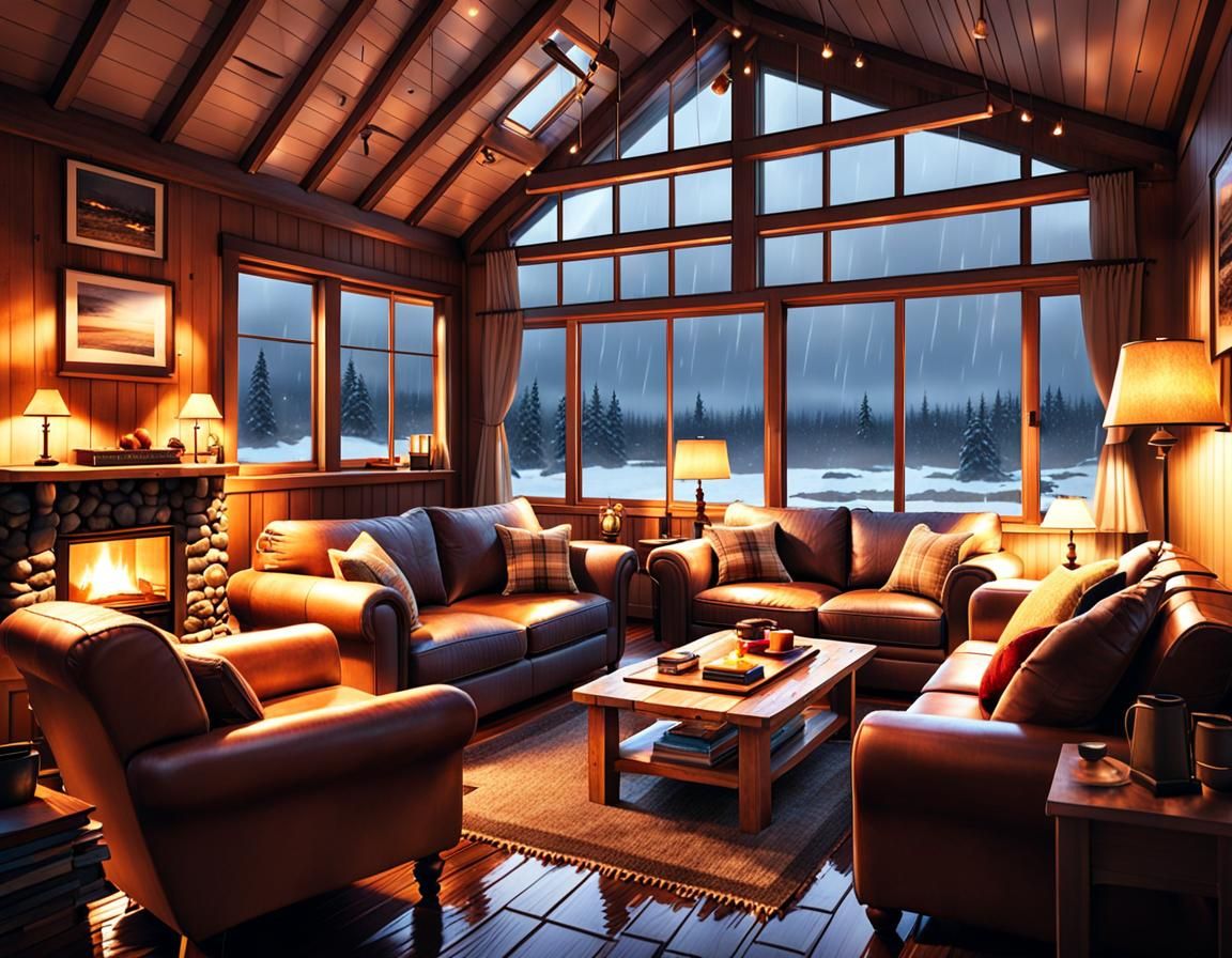 Cabin Core - AI Generated Artwork - NightCafe Creator