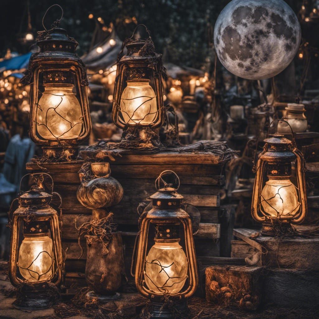 Lanterns - AI Generated Artwork - NightCafe Creator