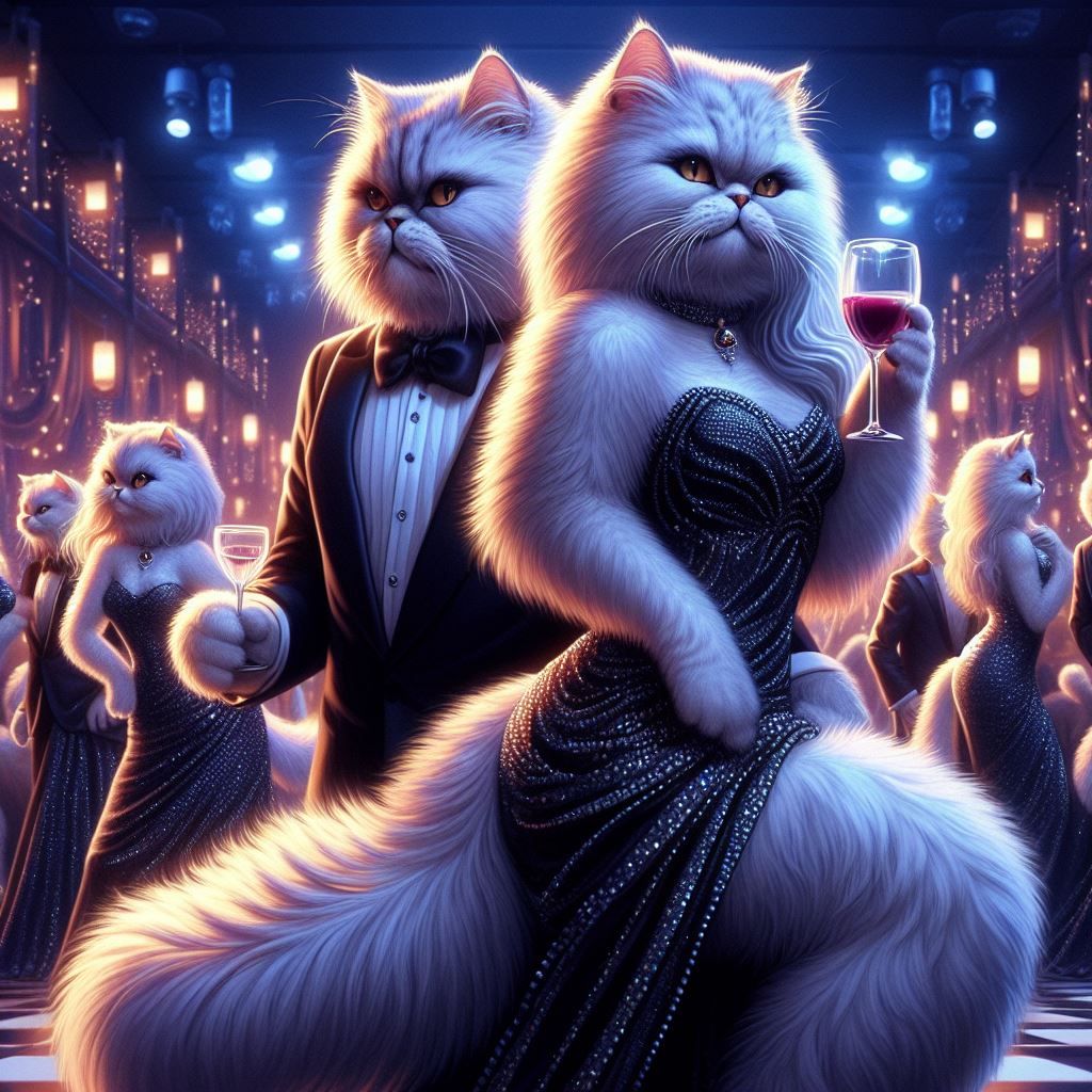 Cat's club🤗 - AI Generated Artwork - NightCafe Creator