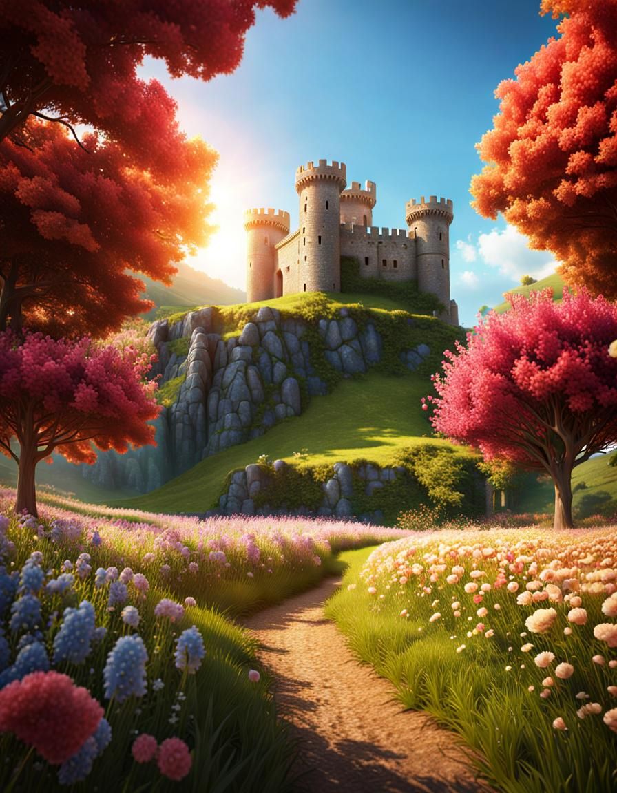 Roman castle - AI Generated Artwork - NightCafe Creator