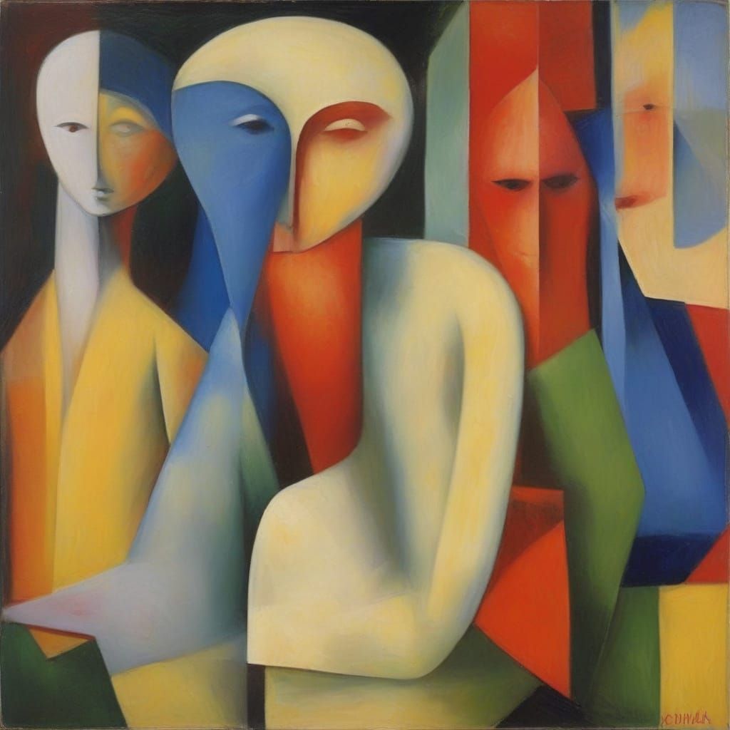 Ethereal Cosmic Horror in Gouache Impressionism - AI Art