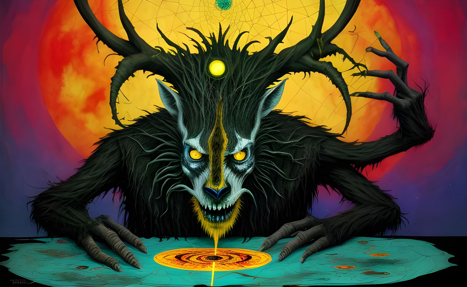 Hungry Wendigo Eats Your Occult Treats IV - AI Generated Artwork ...