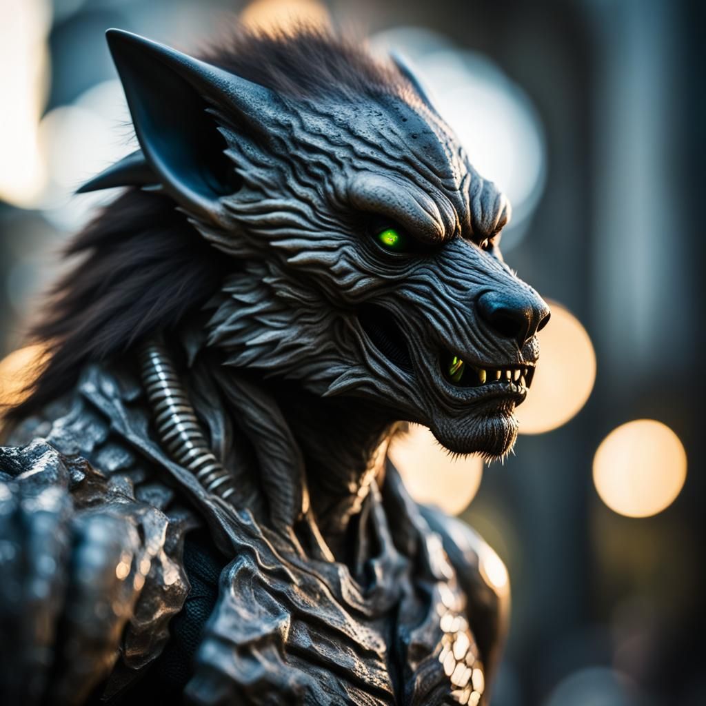 Alien Werewolf - AI Generated Artwork - NightCafe Creator