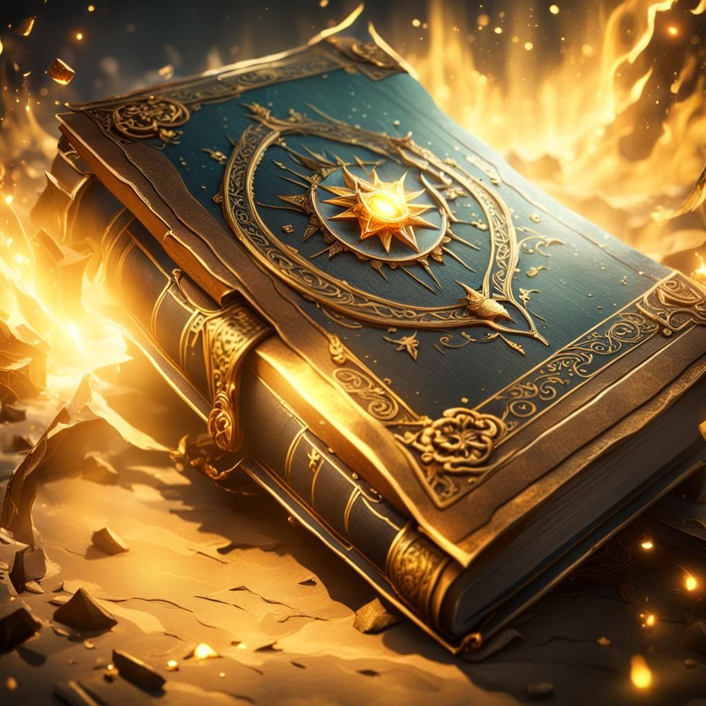 Magic Spellbook 1 - AI Generated Artwork - NightCafe Creator