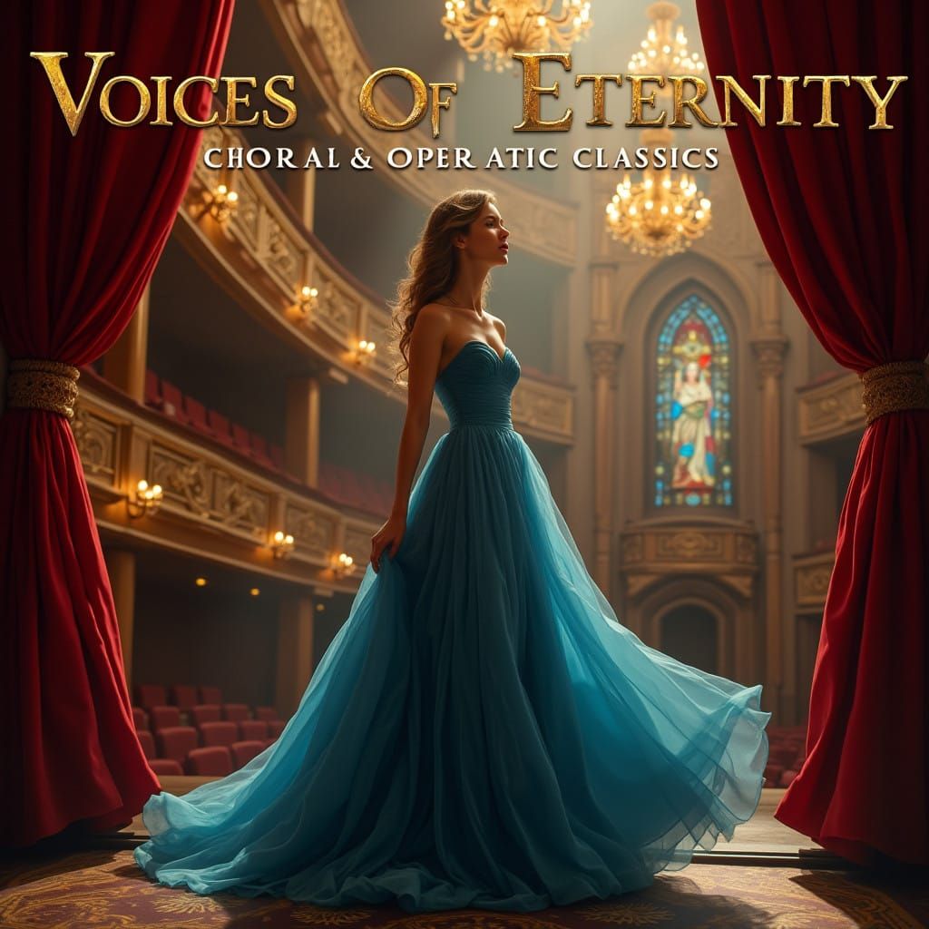 Voices of Eternity: Choral Opera Album Cover - AI Art