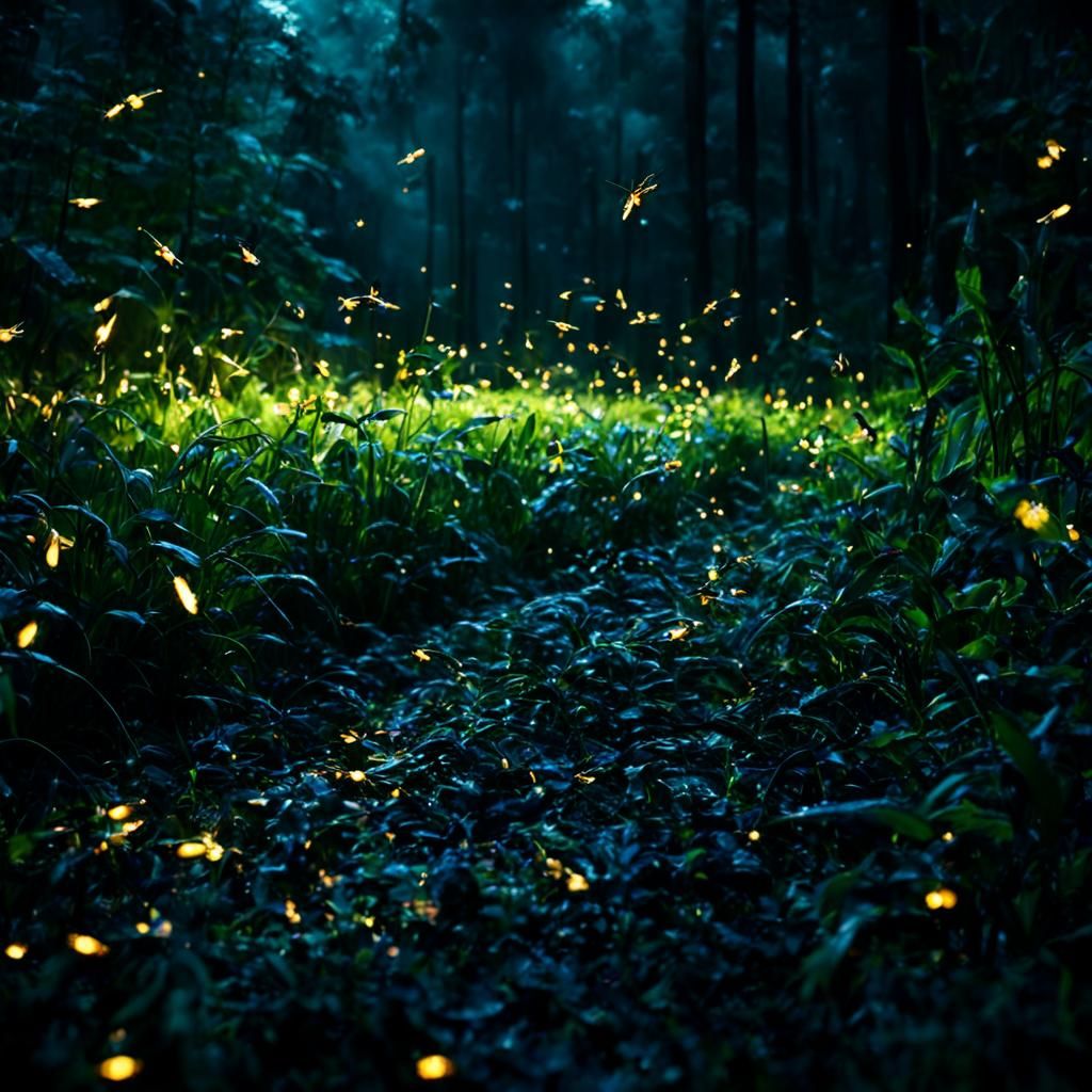 Fireflies - AI Generated Artwork - NightCafe Creator