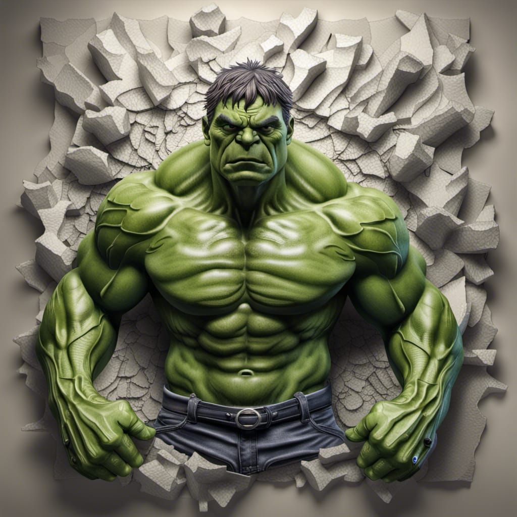 3D Hulk - AI Generated Artwork - NightCafe Creator