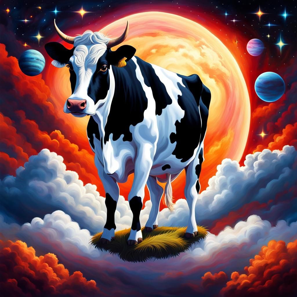 Surreal Cow - AI Generated Artwork - NightCafe Creator