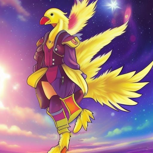 Chocobo Astrut - AI Generated Artwork - NightCafe Creator