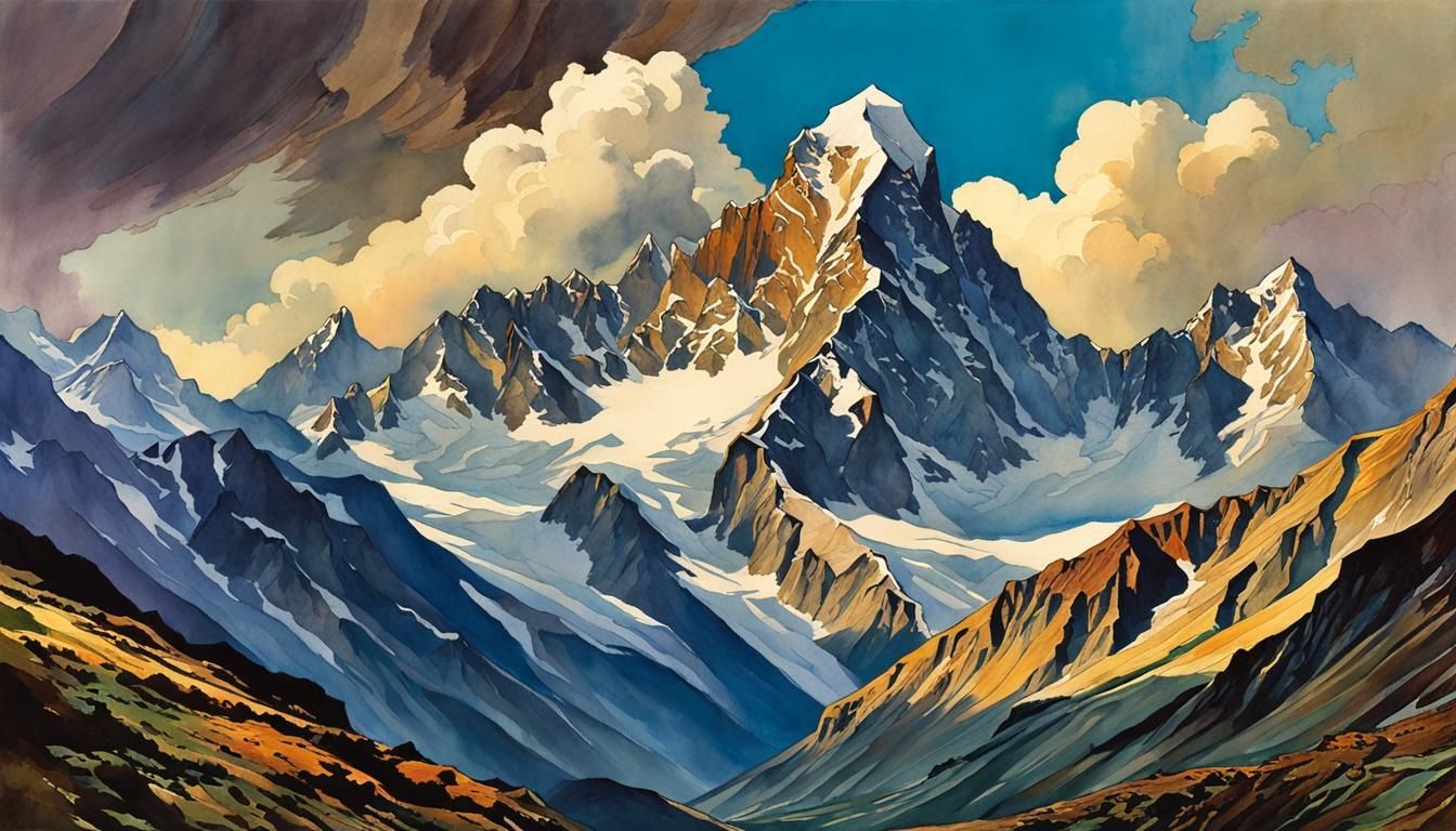 Himalayas - AI Generated Artwork - NightCafe Creator