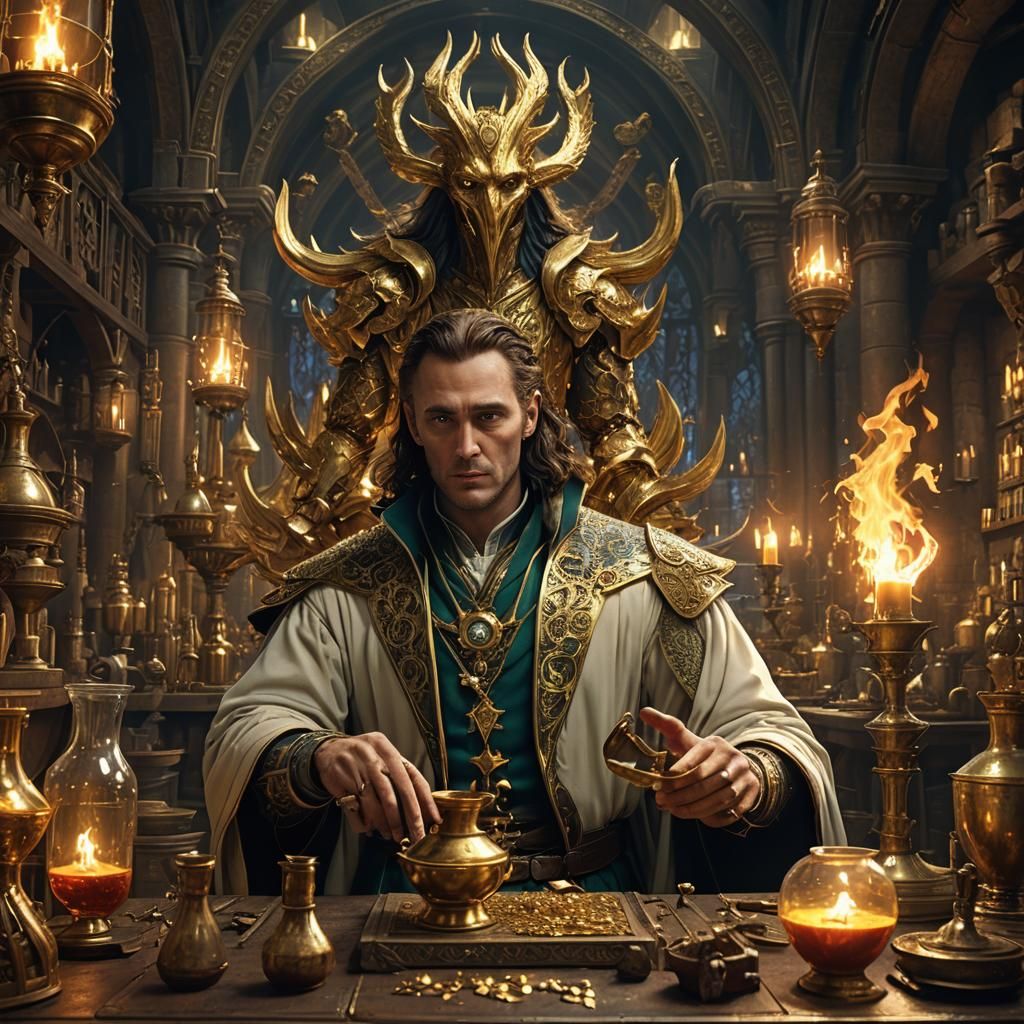 Handsome Alchemist Loki - AI Generated Artwork - NightCafe Creator
