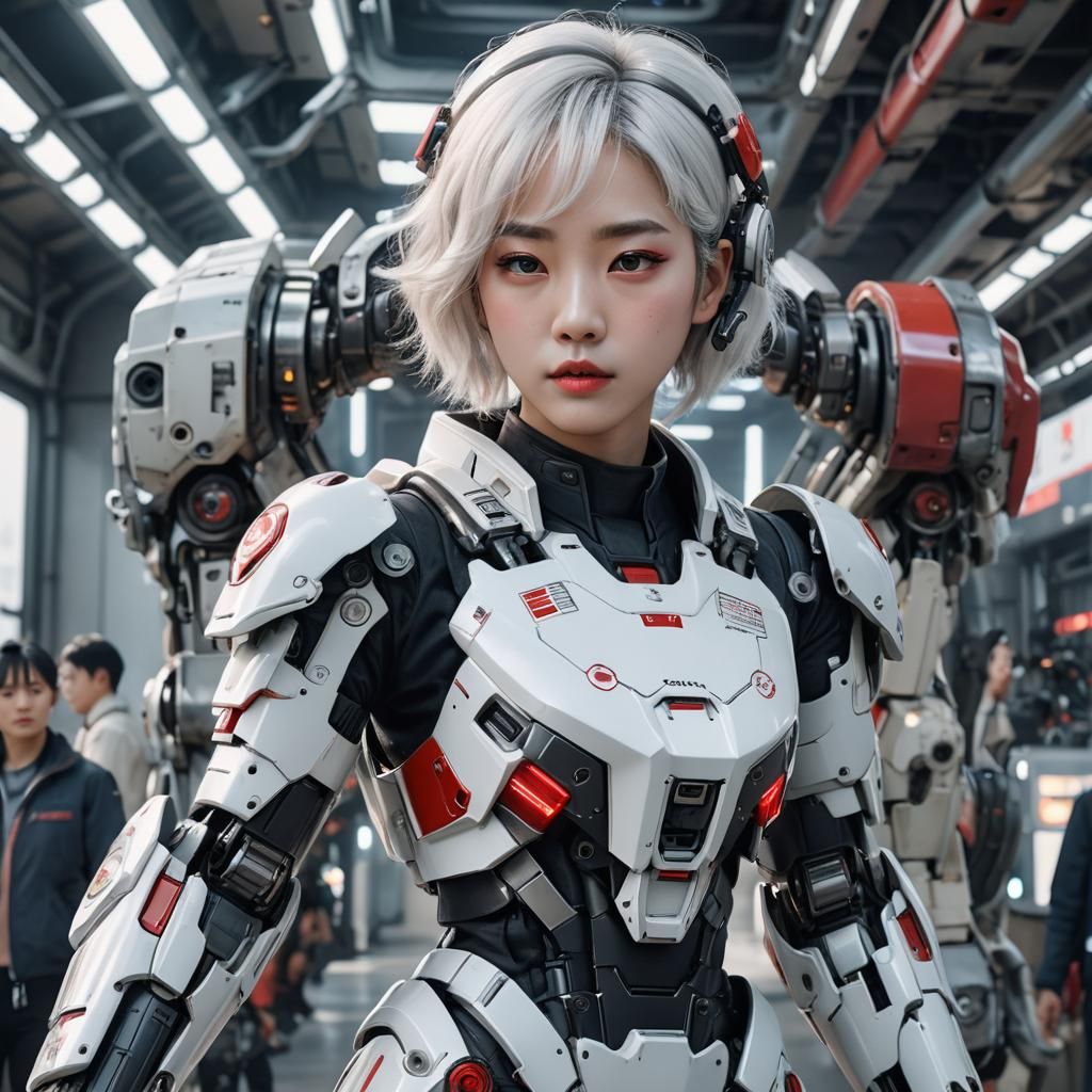 Mecha Girl - AI Generated Artwork - NightCafe Creator