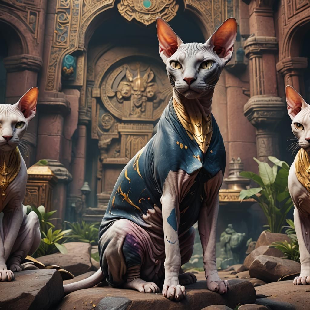 sphynx cat - AI Generated Artwork - NightCafe Creator