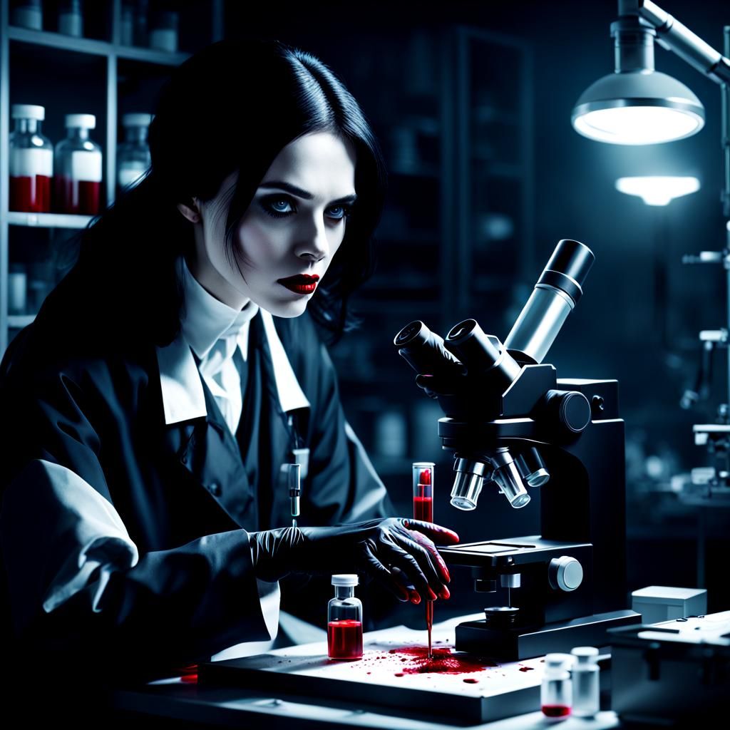 Vampire scientist - AI Generated Artwork - NightCafe Creator