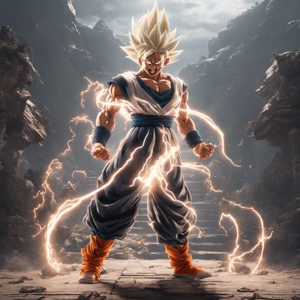 goku white - AI Generated Artwork - NightCafe Creator