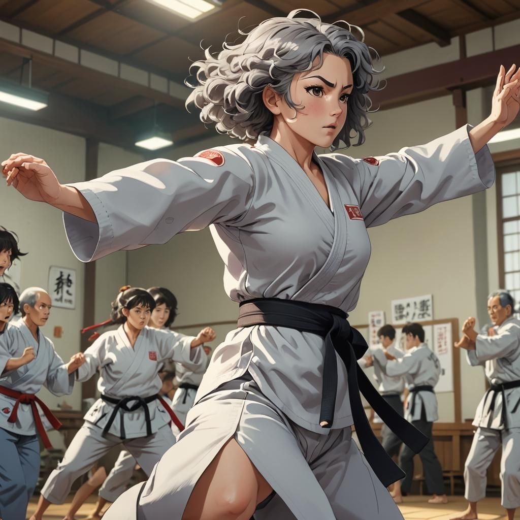 Kimiko's Wonderful Life: Karate - AI Generated Artwork - NightCafe Creator