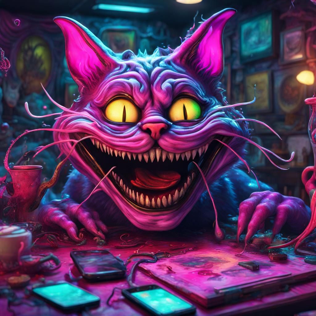 Cheshire Cat - AI Generated Artwork - NightCafe Creator