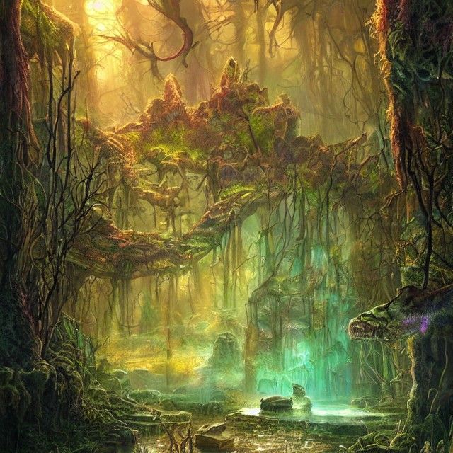 sci-fi fantasy bog - AI Generated Artwork - NightCafe Creator