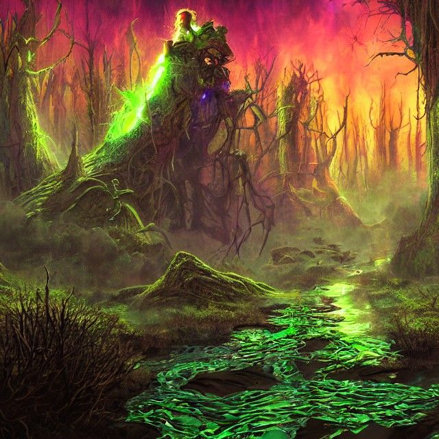 sci-fi fantasy bog - AI Generated Artwork - NightCafe Creator