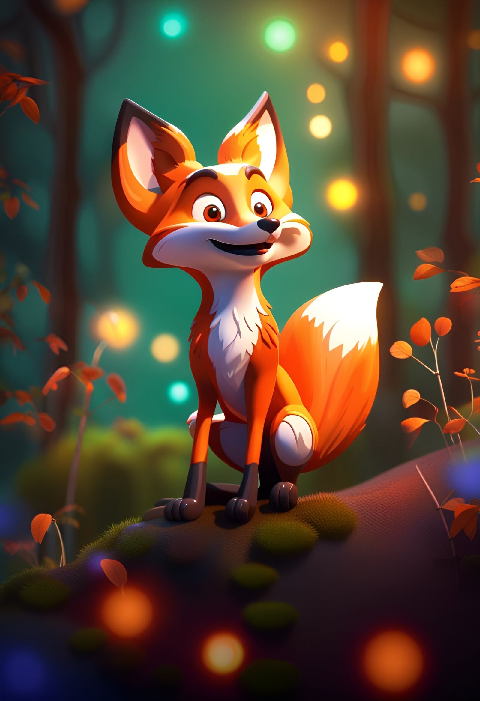 Laughing Fox - AI Generated Artwork - NightCafe Creator