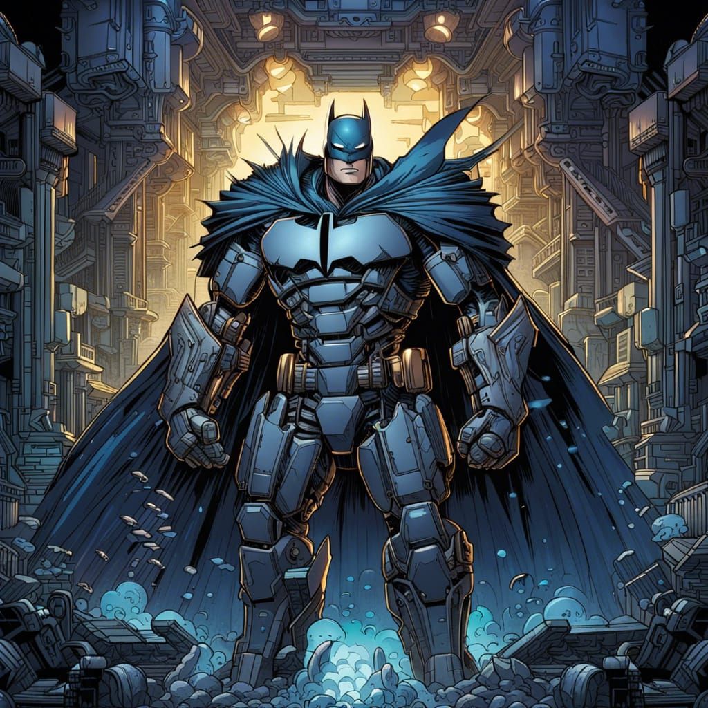 Mecha-Batman - AI Generated Artwork - NightCafe Creator