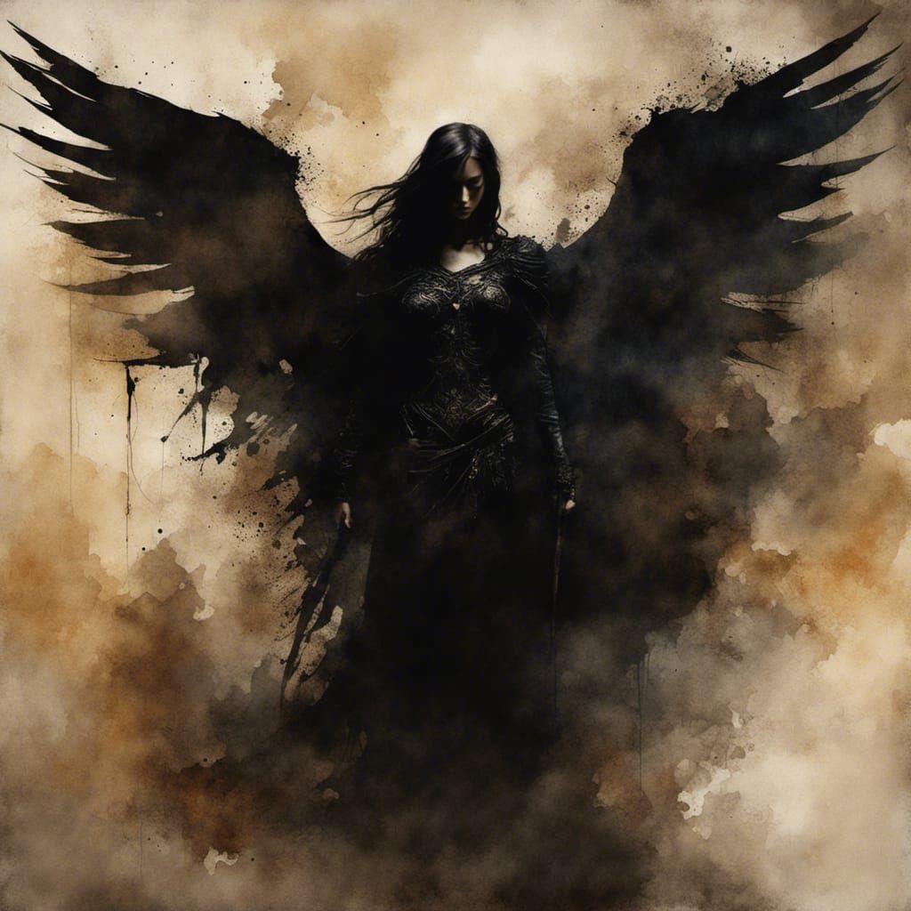 fallen angel - AI Generated Artwork - NightCafe Creator
