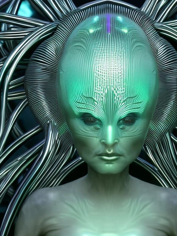 Alien Lizard Woman - AI Generated Artwork - NightCafe Creator