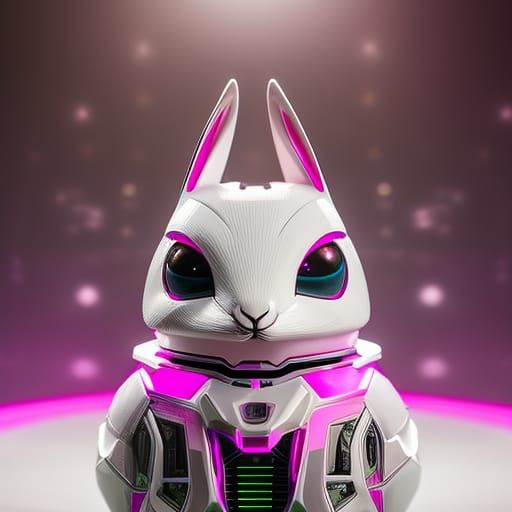 Robo bunny - AI Generated Artwork - NightCafe Creator