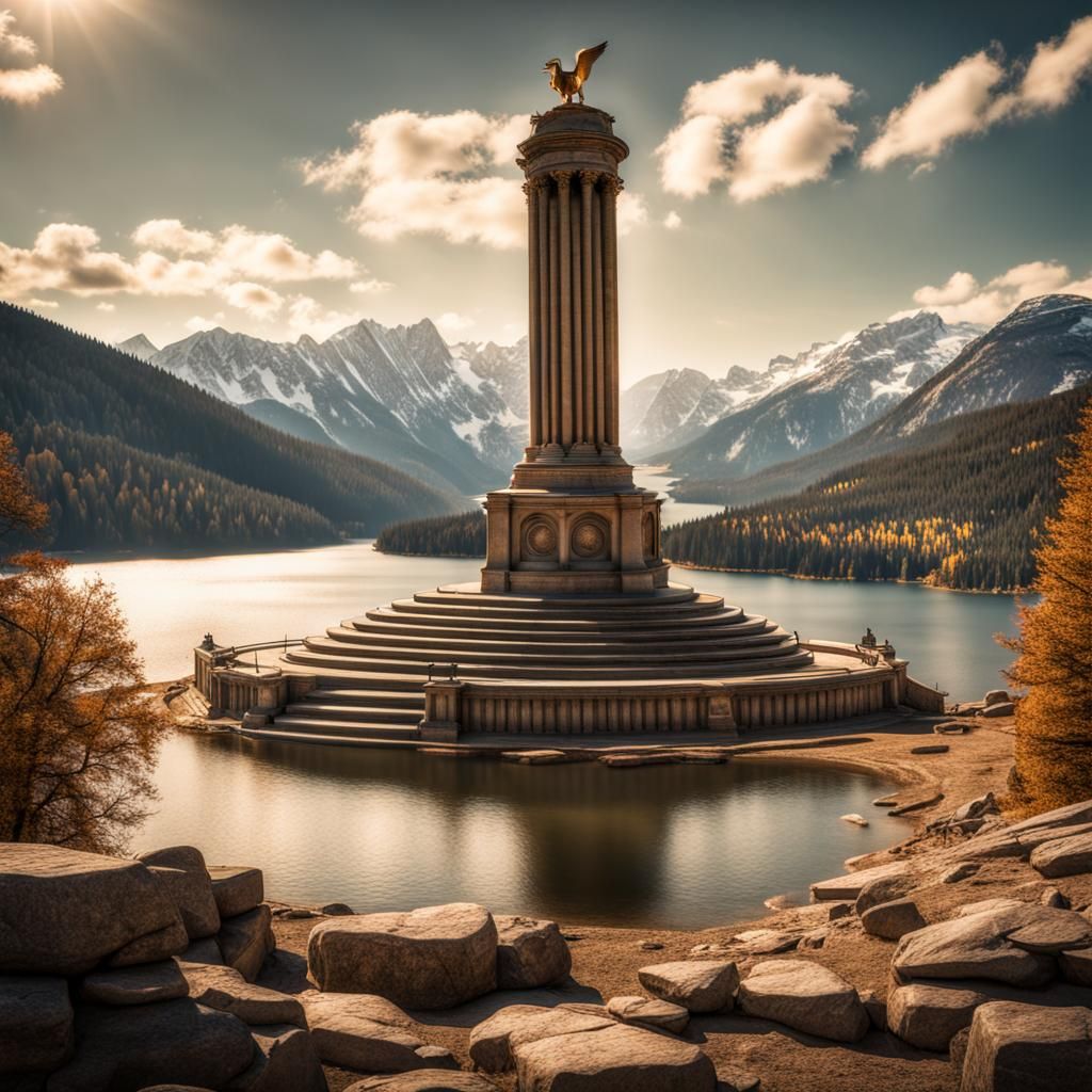 "monument, - AI Generated Artwork - NightCafe Creator