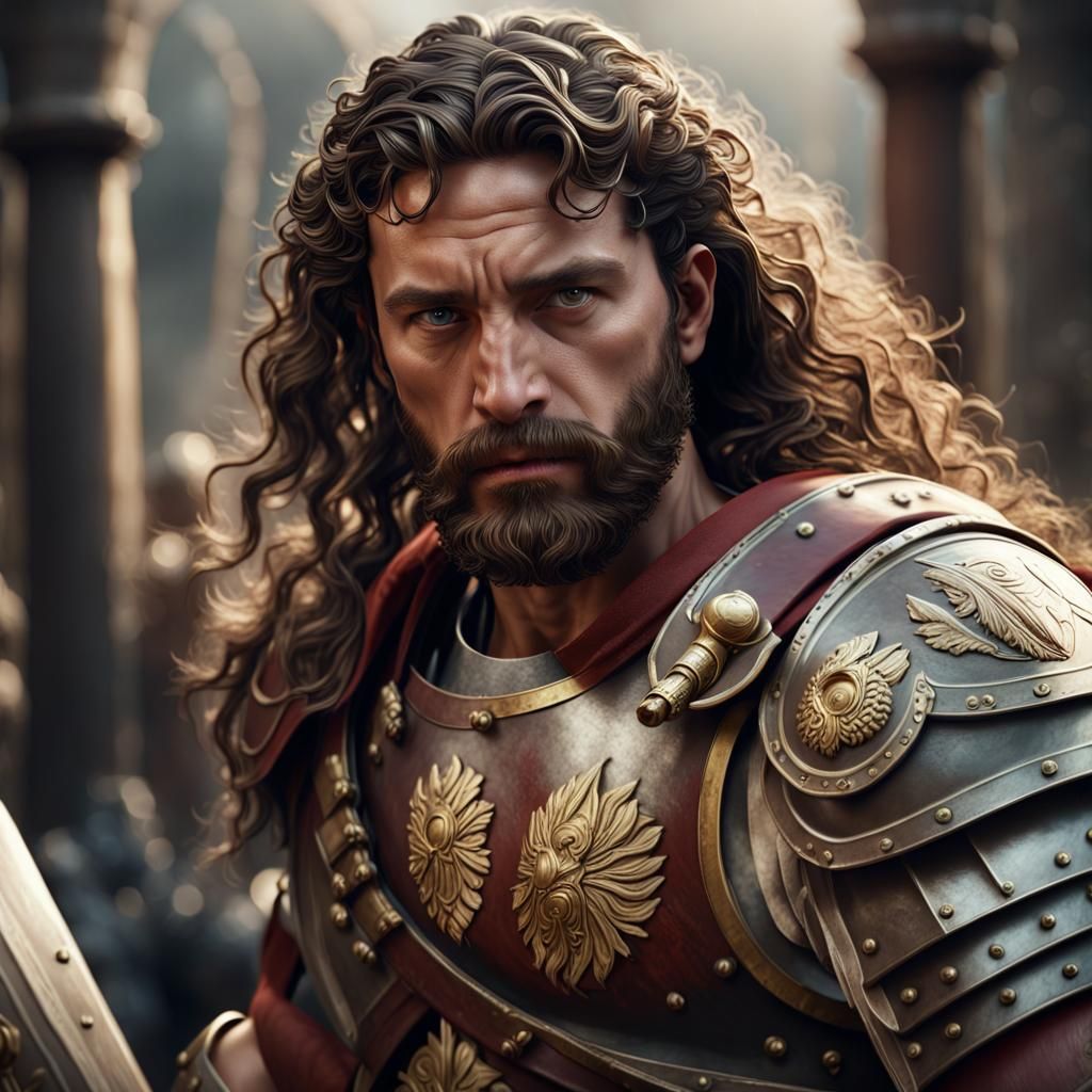 portrait of Roman centurion - AI Generated Artwork - NightCafe Creator