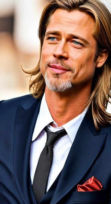 Super Handsome Brad Pitt - AI Generated Artwork - NightCafe Creator