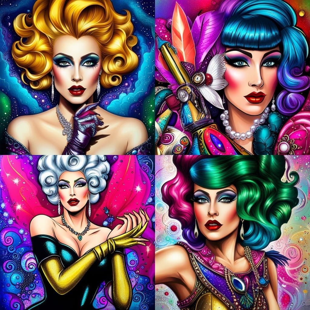 Fabulously fantastic drag queen pantomime dame, Femme Fatale Fairy ...