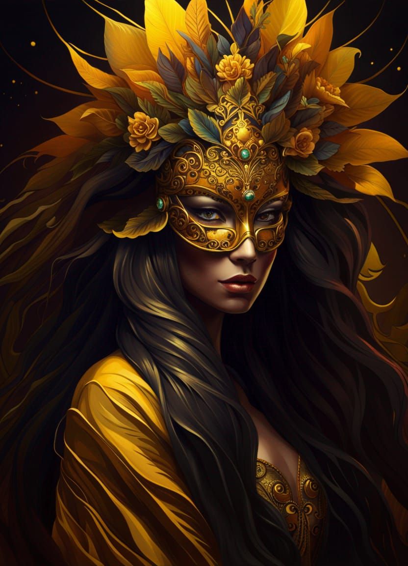 Masquerade queen - AI Generated Artwork - NightCafe Creator