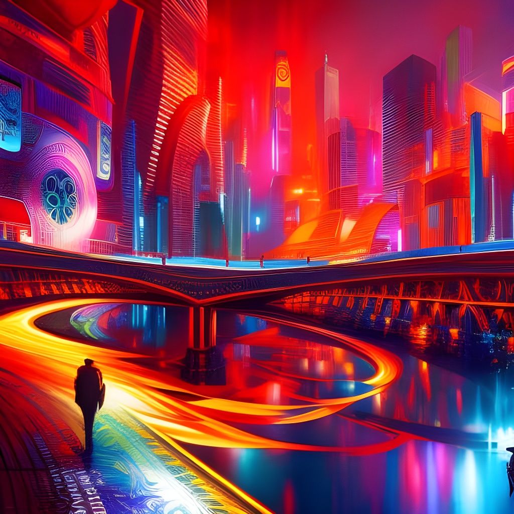 Neon Dawns - AI Generated Artwork - NightCafe Creator