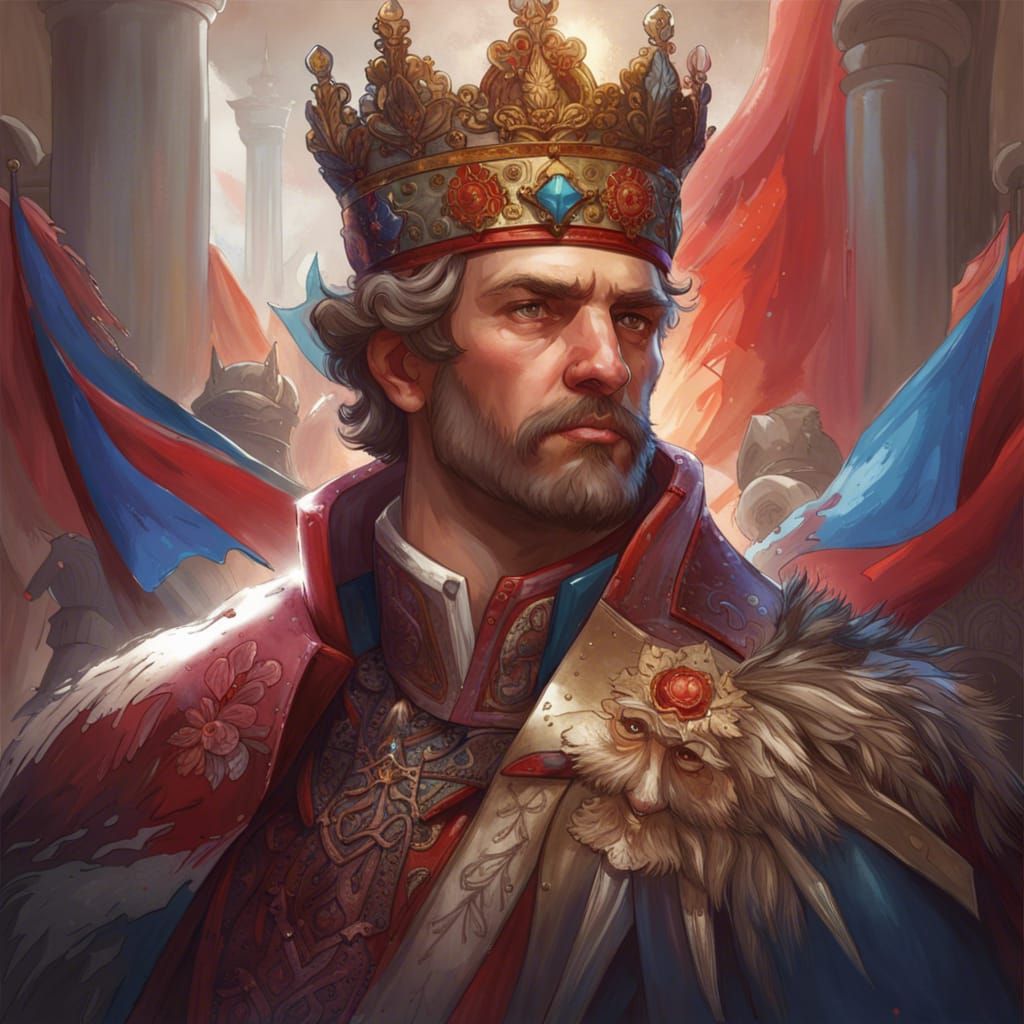 Russia as a powerful king - AI Generated Artwork - NightCafe Creator