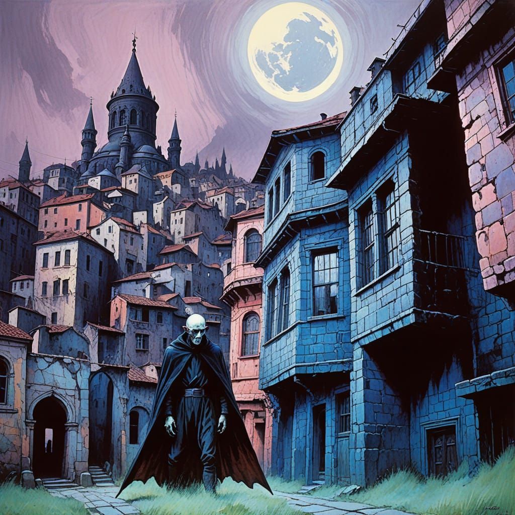Gothic Istanbul Meets German Expressionism - AI Art
