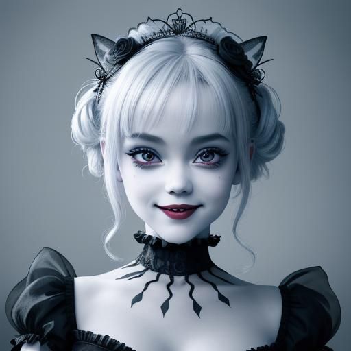 a mind-blowing ultra-detailed illustrative depiction of GOTHsugarplum ...