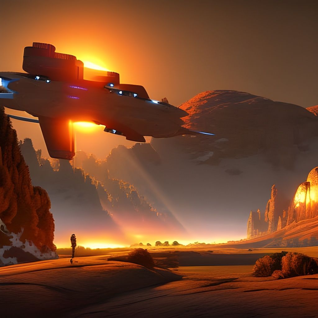 Landing GDI Dropship : r/nightcafe