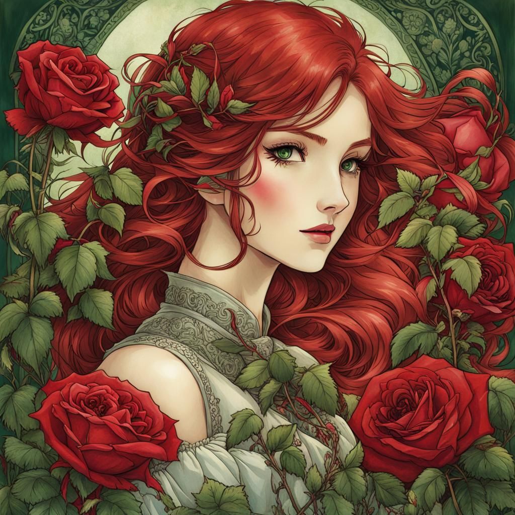 Among Roses - AI Generated Artwork - NightCafe Creator
