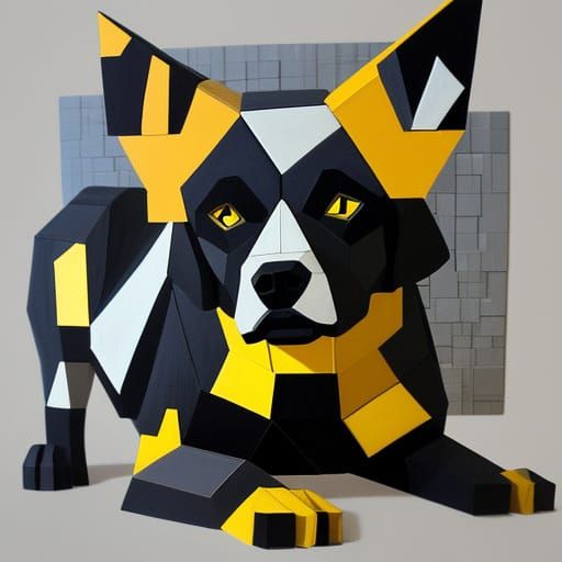 Cubism dog - Cubism dog