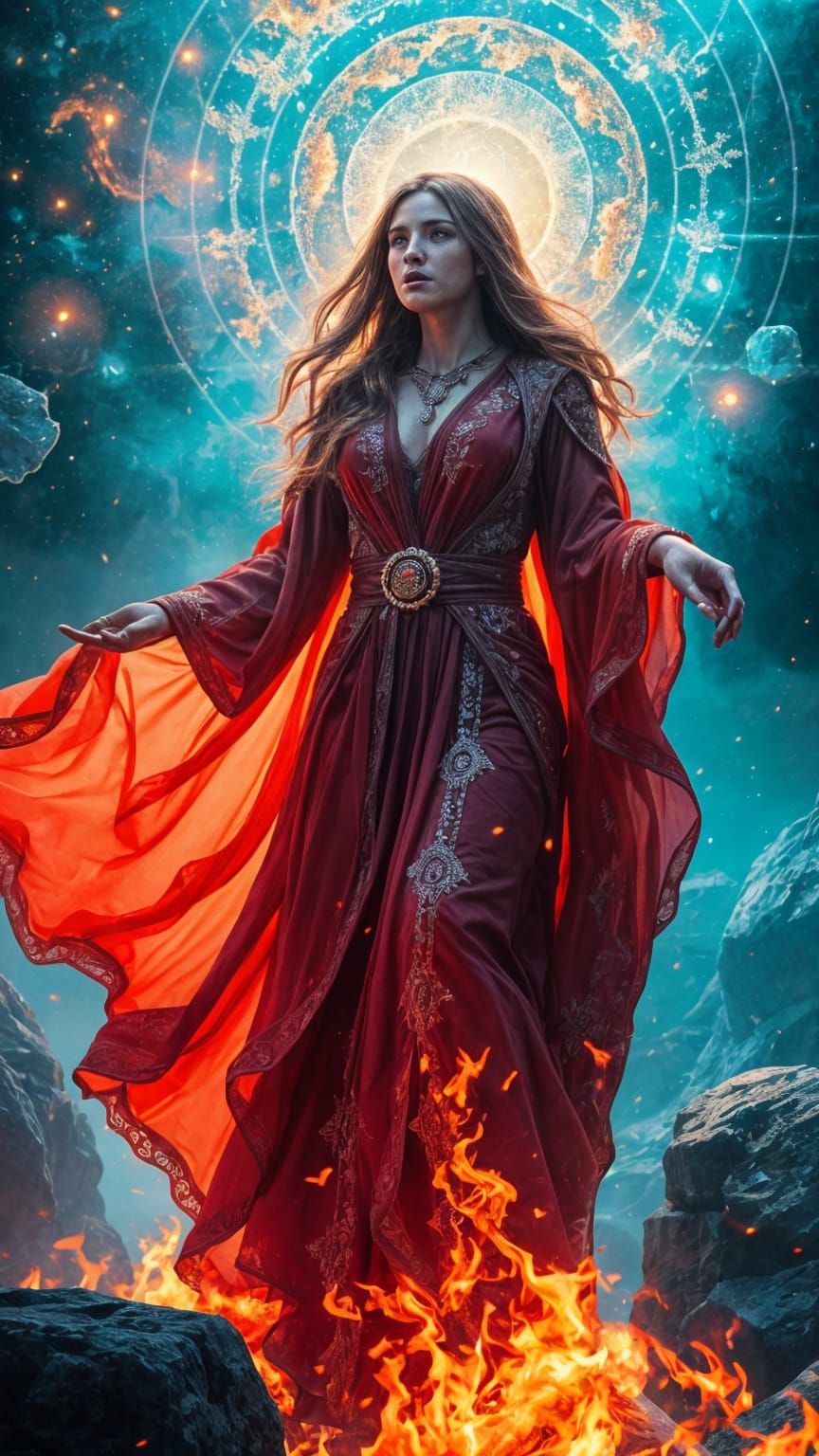 Womanhood. Rebirth. Birth. World. Universe. Fire. Ice.