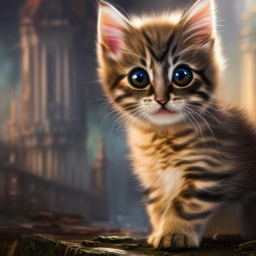 April Kitten - AI Generated Artwork - NightCafe Creator