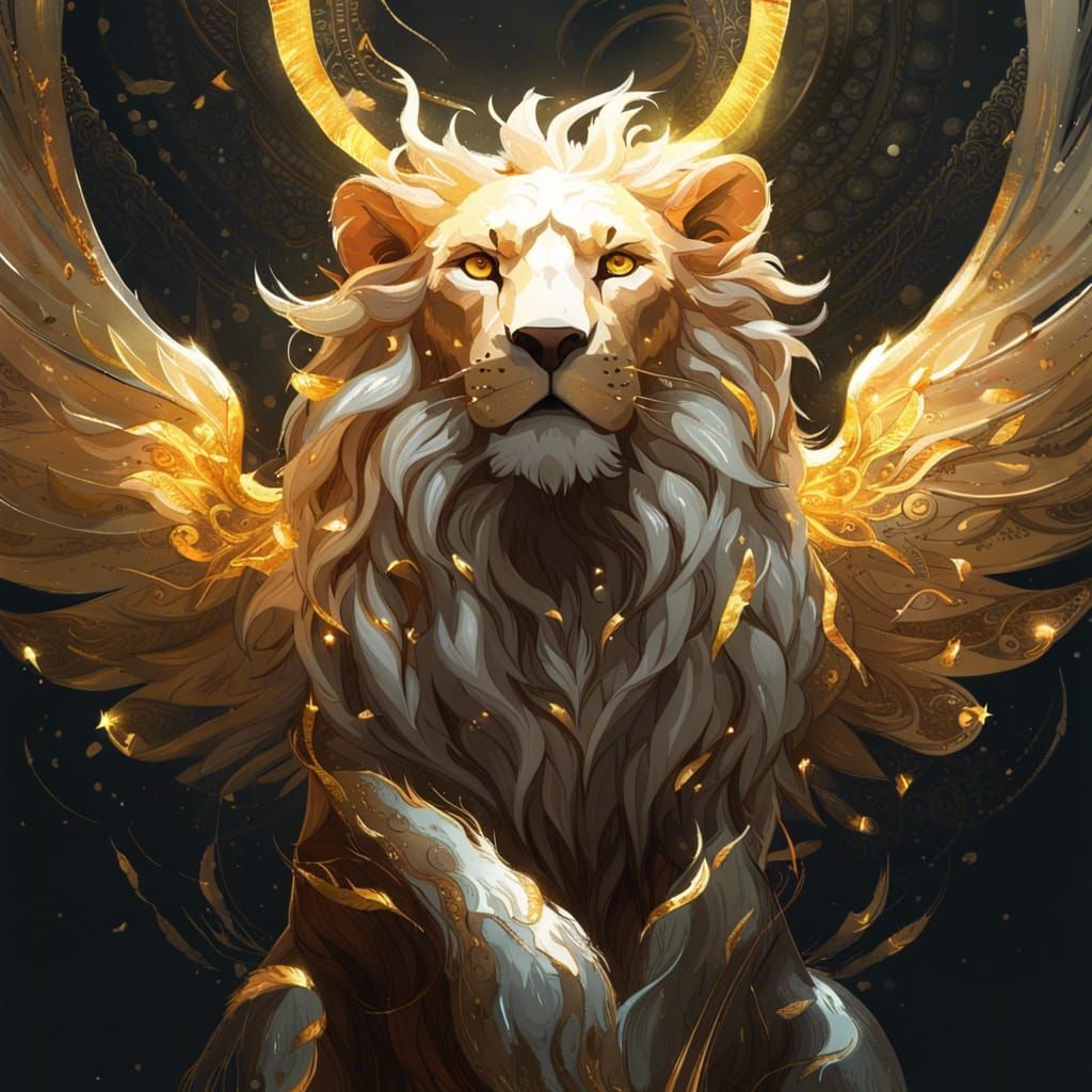 Divine Lion - AI Generated Artwork - NightCafe Creator