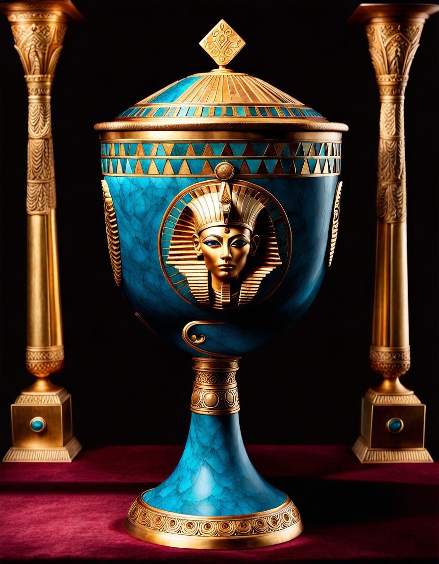 Egyptian Ceremonial Chalice - AI Generated Artwork - NightCafe Creator