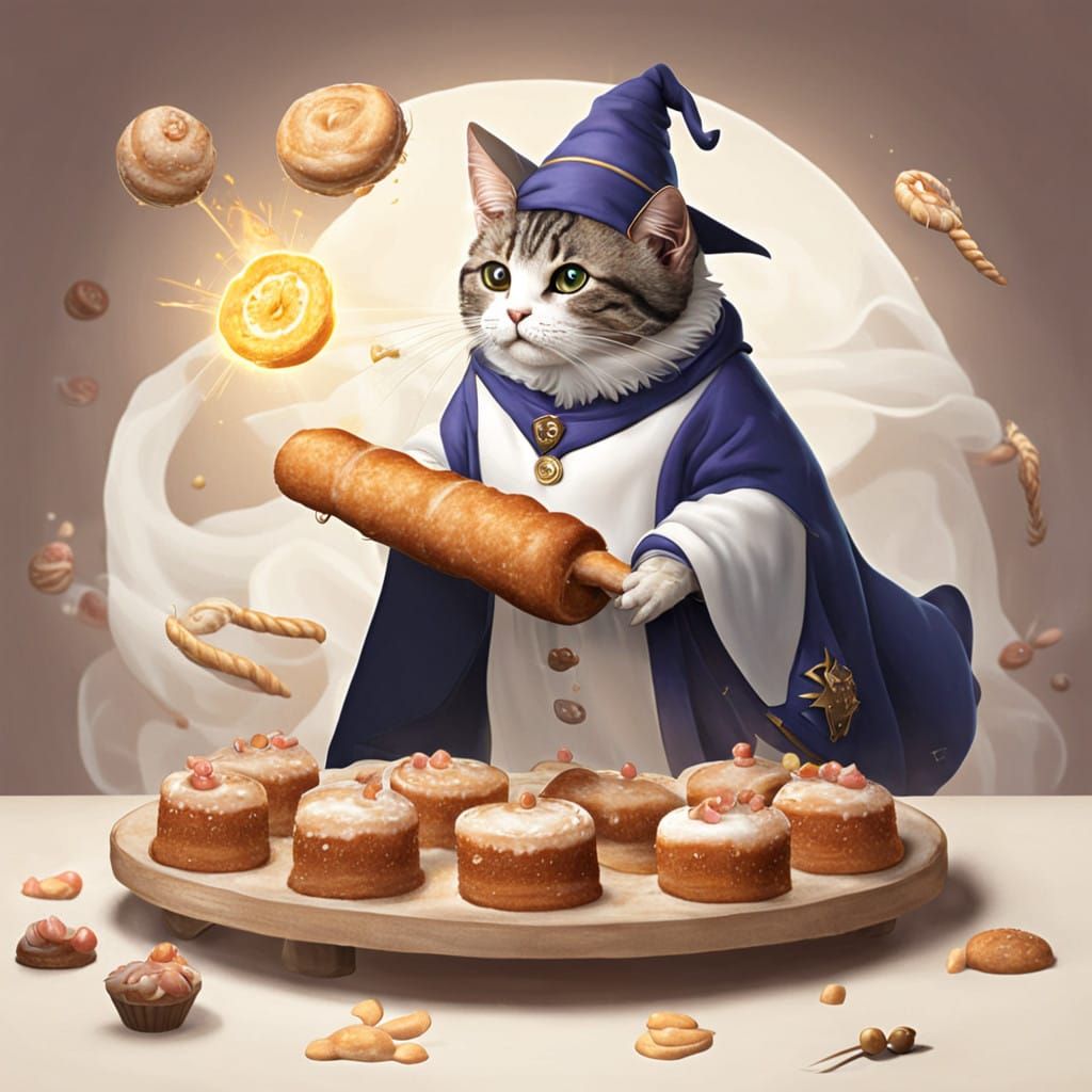 Cat wizard bakery - Magical Feline Confectioners