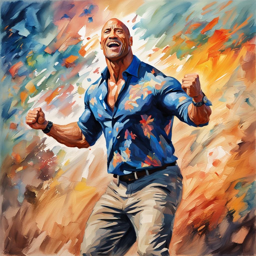 Dwayne Johnson - AI Generated Artwork - NightCafe Creator
