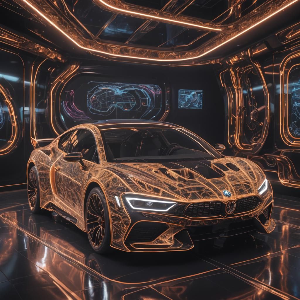 Cyber-Car with AR screens, visualize moods - AI Generated Artwork ...